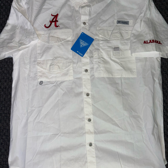 Columbia | Shirts | Nwt Columbia Pfg Alabama Crimson Tide Fishing Shirt ...